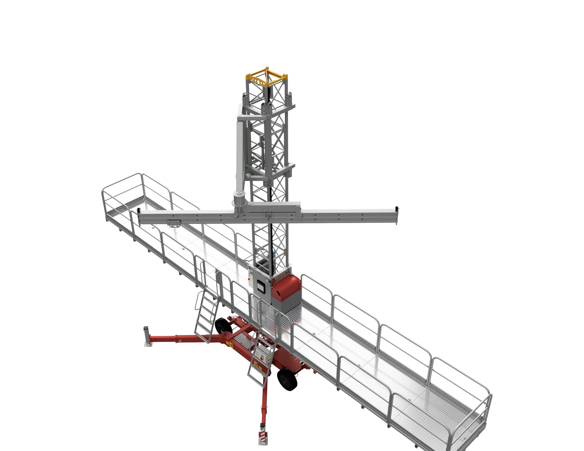 Lifting Crane Arm with a Sliding Boom (LCASB) | Scanclimber